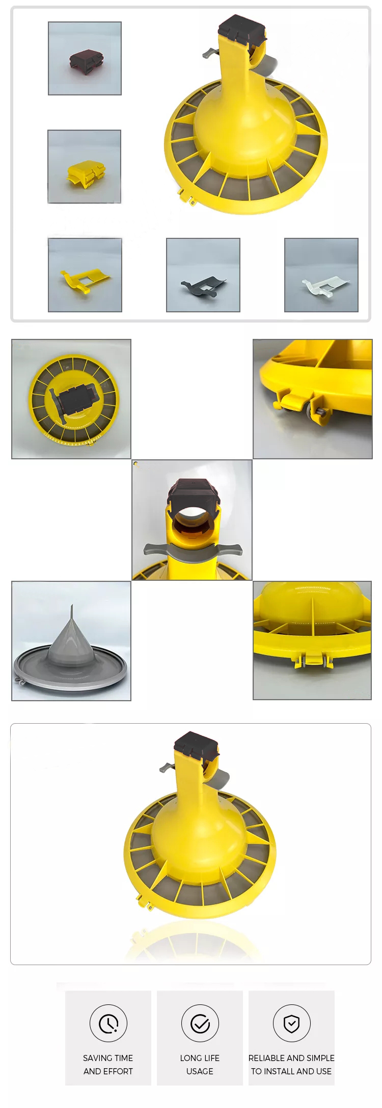 FIT Feeder Pan High Quality Poultry Equipment Automatic Chicken Feeders ...