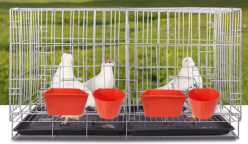 Samll Bird Feeder And Drinker Cup for Cage - Buy pigeon feeding cup ...