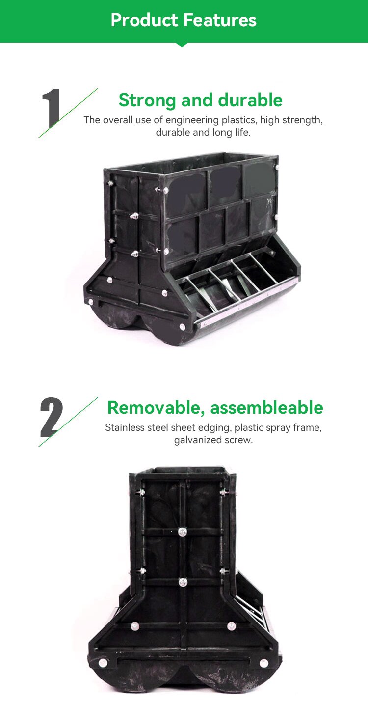 Farming Equipment Automatic Plastic Double-sided 10~12 Pig Feeder ...