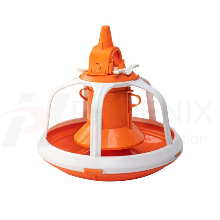 Chickne Feeding Pan Chain Hanging Bird Feeder Poultry Feed Or Chicken ...